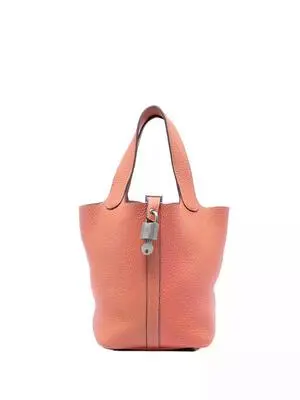 Hermès 2013 Clemence Picotin Lock 18 Handbag - Orange