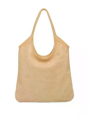 Miu Miu Logo-print Raffia Tote