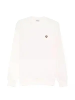 Moncler Logo-patch Sweatshirt - Neutrals