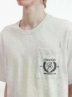 CHOCOOLATE Patch-pocket Embroidered T-shirt