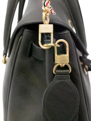 Thom Browne Bolton Pebbled Tote - Grey