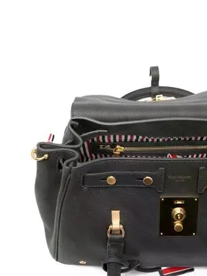 Thom Browne Bolton Pebbled Tote - Grey
