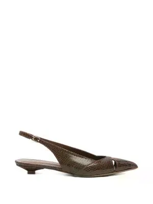 SERGIO LEVANTESI Fatima Pointed-toe Leather Pumps