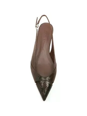 SERGIO LEVANTESI Fatima Pointed-toe Leather Pumps