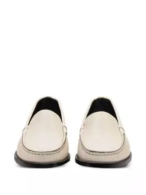 AeydĒ Arthur Leather Loafers - Neutrals