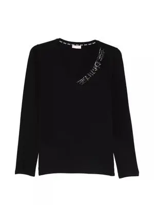 Liu Jo Embellishment V-neck T-shirt