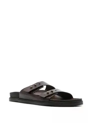 BRADOR Studded Strap Leather Sandals