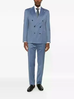 LUIGI BIANCHI MANTOVA Double-breasted Wool Suit