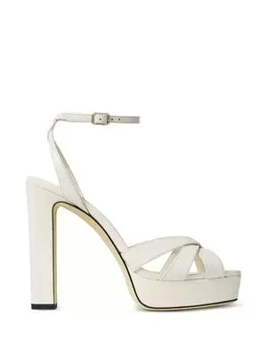 JIMMY CHOO Kove Platform Sandals - Neutrals