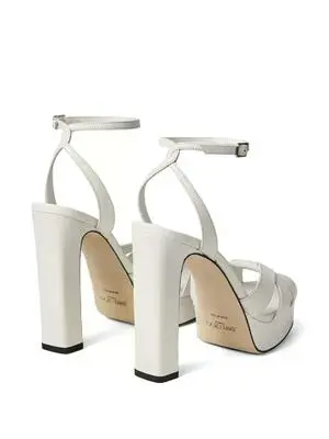 JIMMY CHOO Kove Platform Sandals - Neutrals