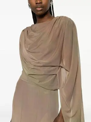 GESTUZ Draped Maxi Dress