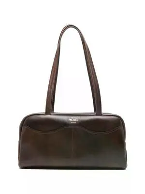 Prada Leather Shoulder Bag - Brown