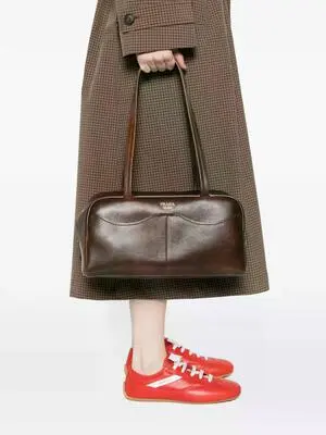 Prada Leather Shoulder Bag - Brown
