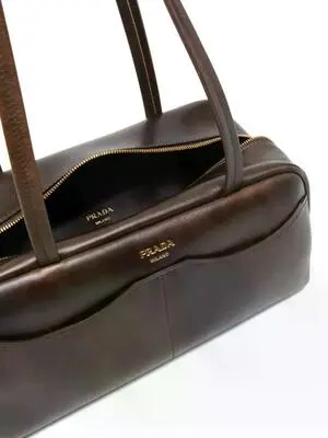 Prada Leather Shoulder Bag - Brown