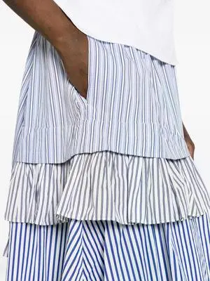 Comme Des Garçons Striped Midi Skirt