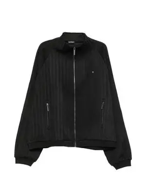 MADFRENZY Striped Zip Jacket