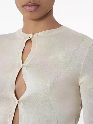 SKIN SERIES Button Cropped Cardigan