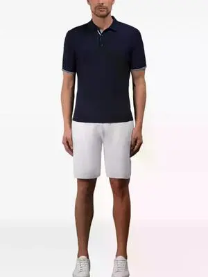 MOORER Adolfo-cre Button-fastening Polo Shirt