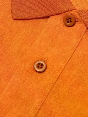 AAPE BY *A BATHING APE Buttoned Logo-patch Polo Shirt - Orange