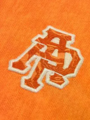 AAPE BY *A BATHING APE Buttoned Logo-patch Polo Shirt - Orange