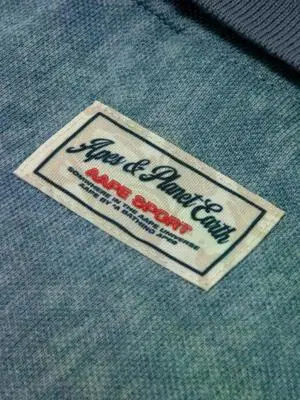 AAPE BY *A BATHING APE Logo-appliqué Polo Shirt - Blue