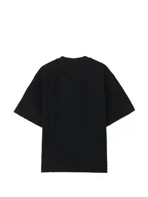 Off-White Logo-pattern Terrycloth T-shirt - Black