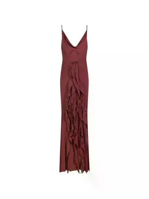 Erika Cavallini Ether Ruffled Maxi Dress