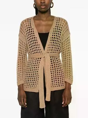 Max Mara Long-sleeve Open Knit Cardigan