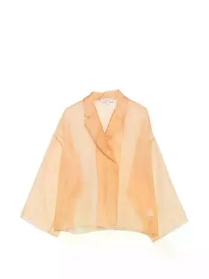 Antonelli Firenze Collared Boxy Jacket - Orange