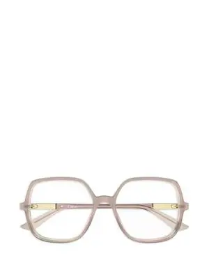 Chloé Logo-detail Glasses - Neutrals