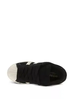 Adidas Superstar Three-stripe Sneakers - Black