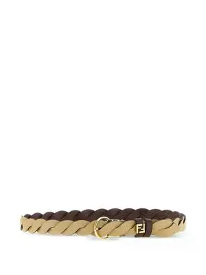 Fendi Ff Braided Reversible Belt