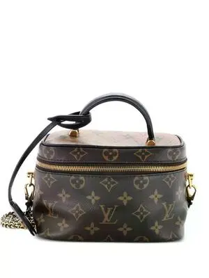 LOUIS VUITTON Vanity Handbag Reverse Monogram Canvas Pm