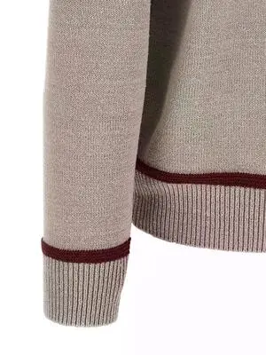 Junya Watanabe Jacquard Crew Neck Sweater - Neutrals