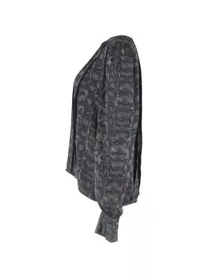 ANINE BING Renee Python-print Top