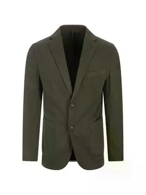 RUSSOCAPRI Button Oxford Cotton Blazer