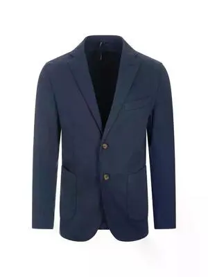 RUSSOCAPRI Oxford Single-breasted Blazer