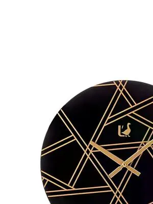L'OCA NERA Geometric-print Wall Clock