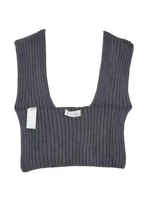 NICCOLO PASQUALETTI Ribbed Knit Muffler - Grey