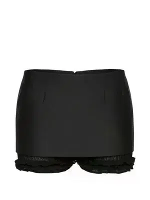 Magda Butrym Layered Mini Skirt Shorts
