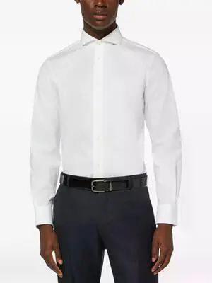 Boggi Milano Naples-collar Pinpoint Shirt
