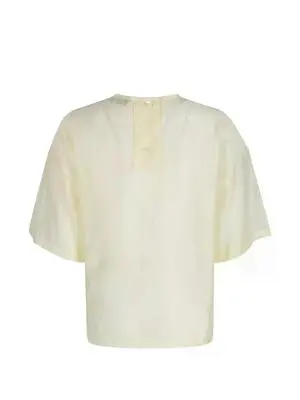 TELA Chest-pocket Short-sleeve Top