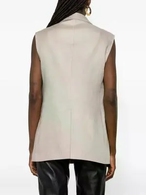 Tagliatore Double-breasted Linen Waistcoat - Neutrals