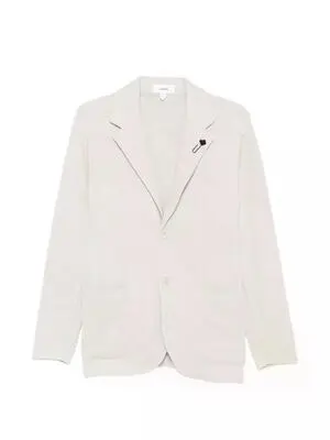 LARDINI Notched Patch Pocket Jacket