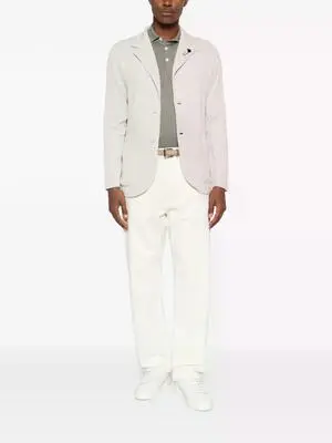 LARDINI Notched Patch Pocket Jacket