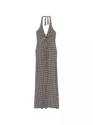 IU RITA MENNOIA Patterned Halter Dress