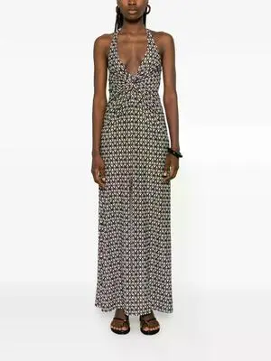 IU RITA MENNOIA Patterned Halter Dress