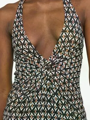 IU RITA MENNOIA Patterned Halter Dress