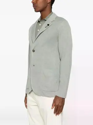 LARDINI Patch Pocket Blazer - Green
