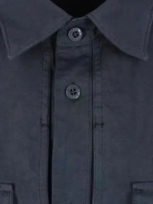 Stone Island Ghost Buttoned Badge Shirt - Blue